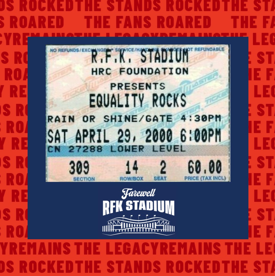 Farewell Rfk Stadium On Twitter In April 2000 The Equality Rocks