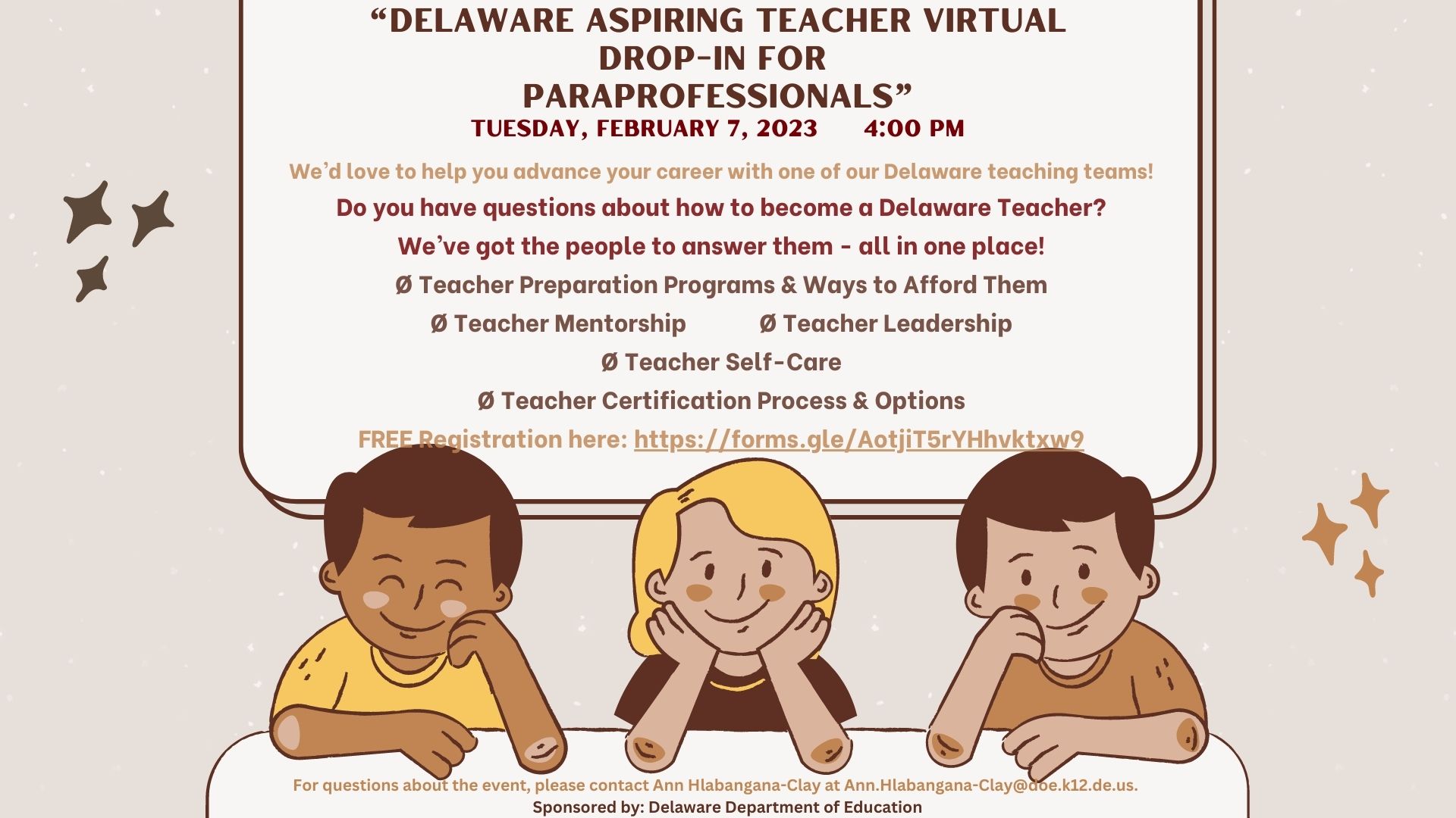 DE Dept of Education on Twitter: "Paraprofessionals: Interested in becoming a Delaware teacher ...