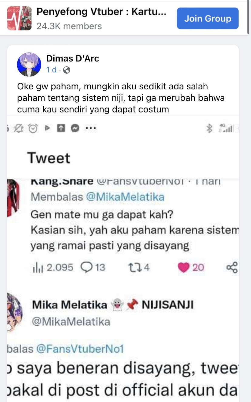 Rizki Salminen 💜 CF16 AB-28 on Twitter: "tentu saja yang ngetweet ini admin facebook group wibu ...