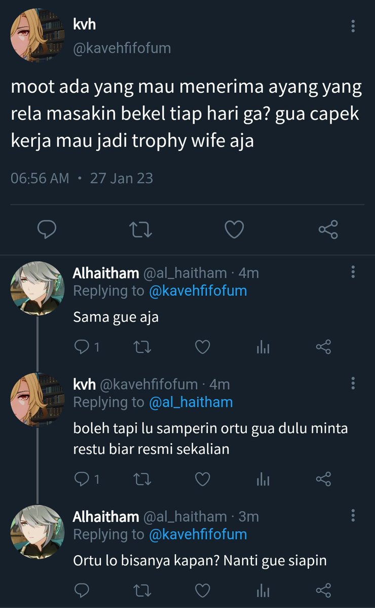 TOPUP MURAH 📌 PAKE CW TW YANG BENAR on Twitter: "cw // bxb , haikaveh , alhaithamxkaveh awali ...