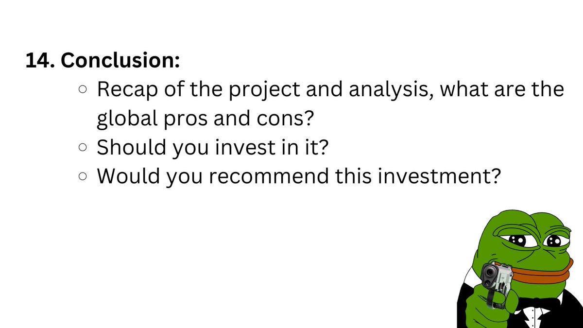 I spent the 2 last years analyzing projects and conducting due ...