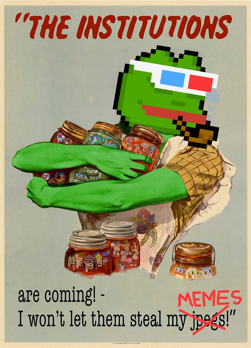 BairdNaked.eth / .tez 🧠🧩 on Twitter: "RT @ericprhodes: Rare Pepe Punks: The Fake Memes Edition ...