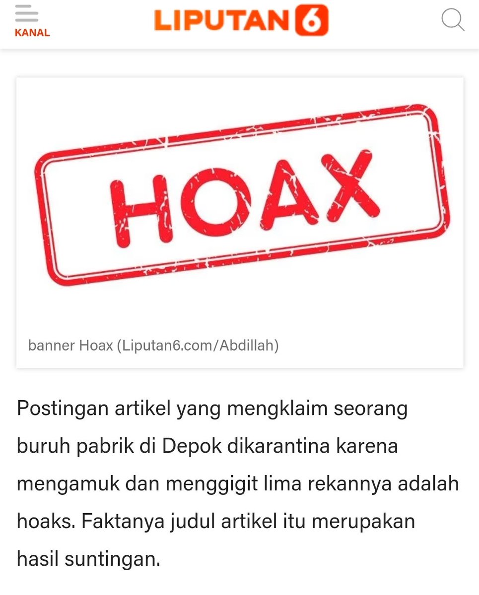 mora on Twitter: "Itu hoax ya gaes"