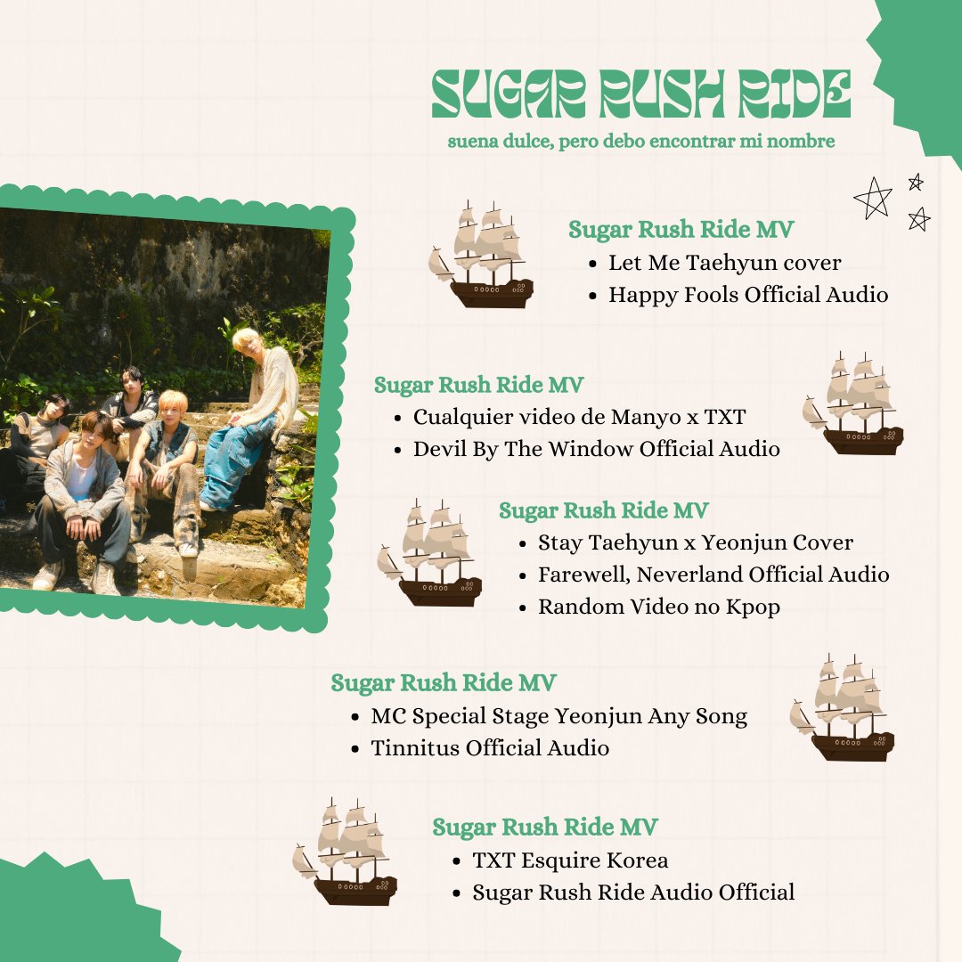 san. ☆ on Twitter: "RT @jjuniesoo: — sugar rush ride ⚓ plantilla temática enfocada en el mv ...