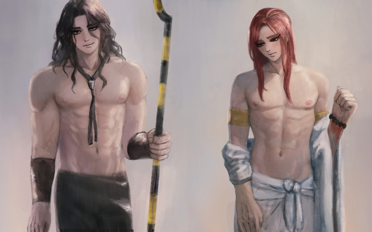 ワタリ on Twitter: "ENNEADログ3 #ENNEAD #九柱神 #엔네아드 #アヌビス #セト #ホルス #ホルセト #アヌセト https://pixiv.net ...