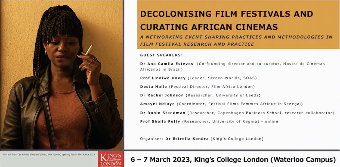 Screen Worlds: Decolonising Film + Screen Studies on Twitter: "Decolonising Film Festivals and ...