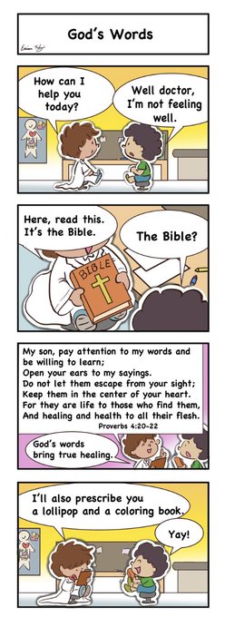 Christian Comic Strip 【God’s Words】 .. | かわうそ牧師@鴨島兄弟教会 さんのマンガ | ツイコミ(仮)