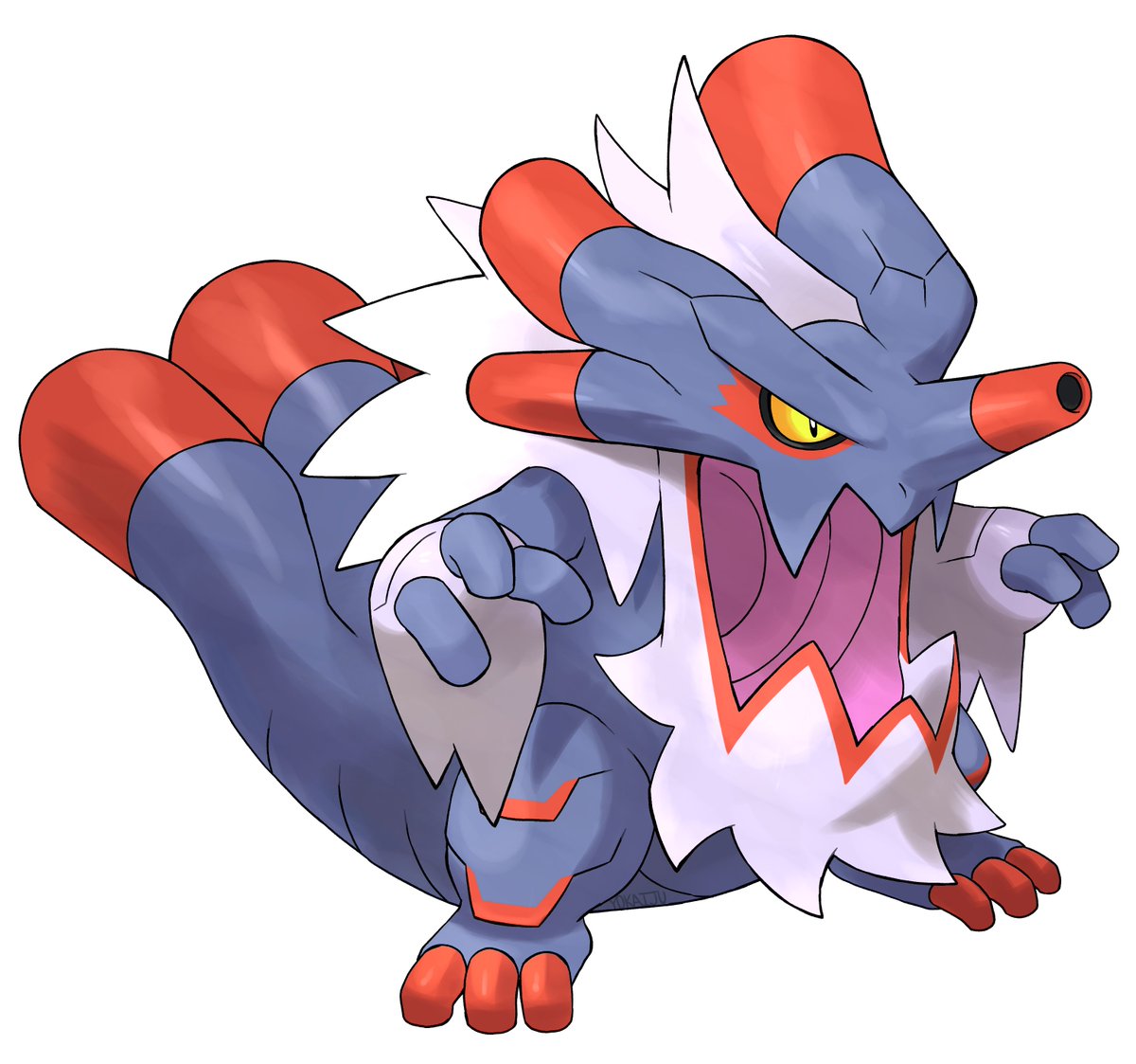 Yokaiju on Twitter: "Raging Roar Normal/Dragon Past Paradox Exploud #PokemonScarletViolet"