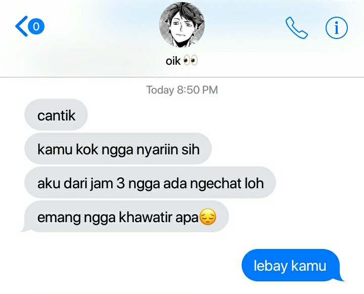 didi ♡ on Twitter: "#haikyuu three tweets au — daily convo orang ...