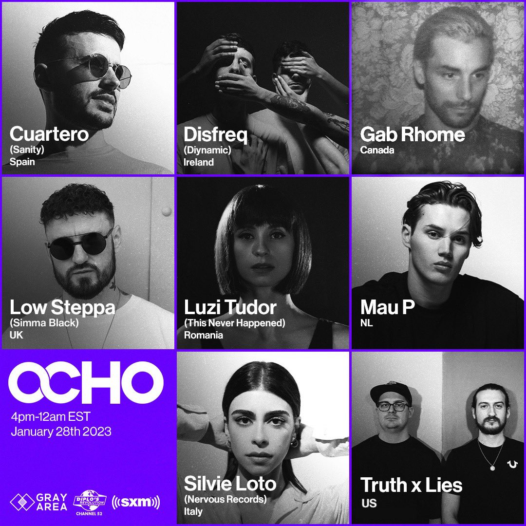 Gray Area on Twitter: "This Saturday! Our first OCHO episode of 2023 streams on @SIRIUSXM with a ...