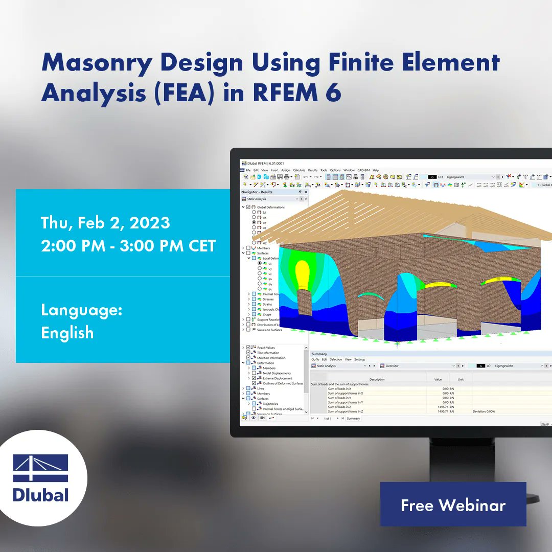 Whitebox Engineering Software on Twitter: "Masonry Design Using Finite Element Analysis (FEA) in ...