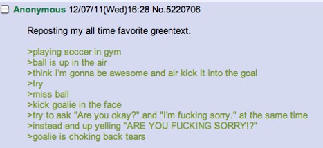 4CHAN GREENTEXTS on Twitter: "@insultsrare https://t.co/fwx545gM7H" / Twitter