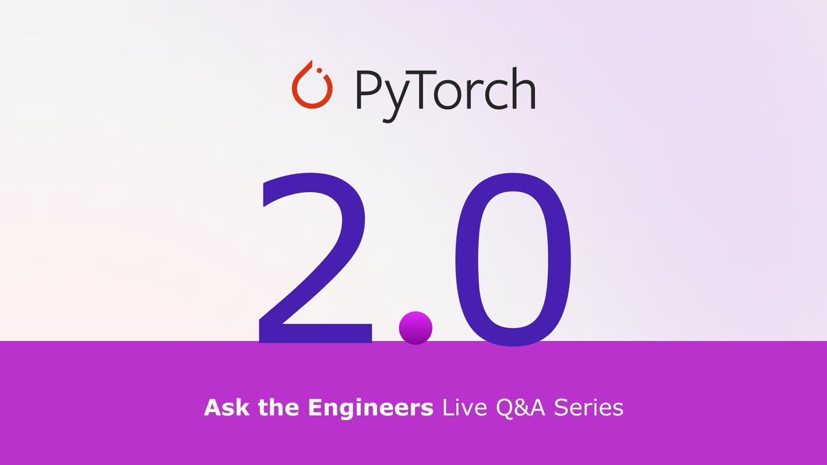 Pytorch On Twitter Rt Sleepydeveloper Join Me For Another Pytorch 20 Live Qanda Today Ill