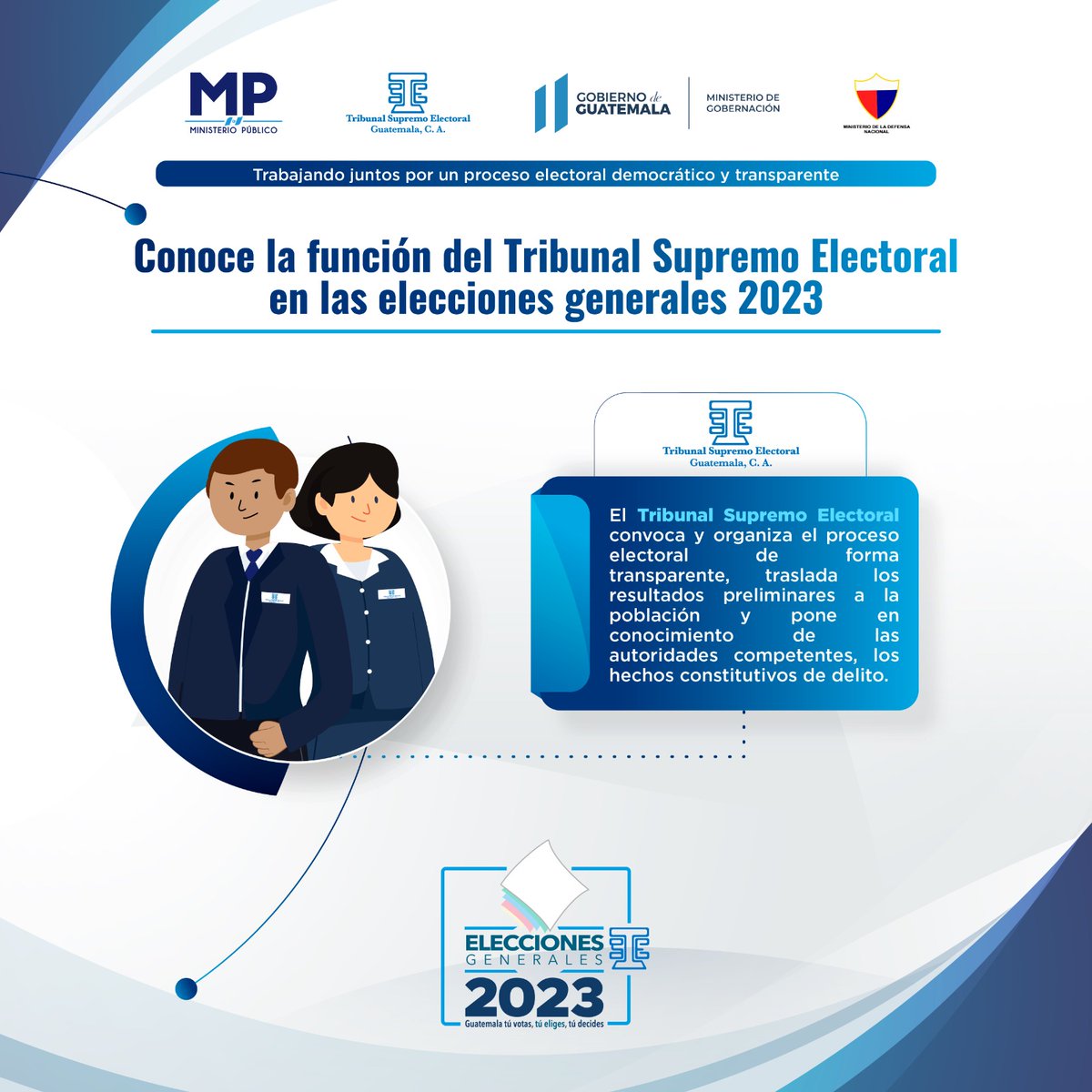 MP de Guatemala on Twitter: "Conoce la función del Tribunal Supremo Electoral en las elecciones ...