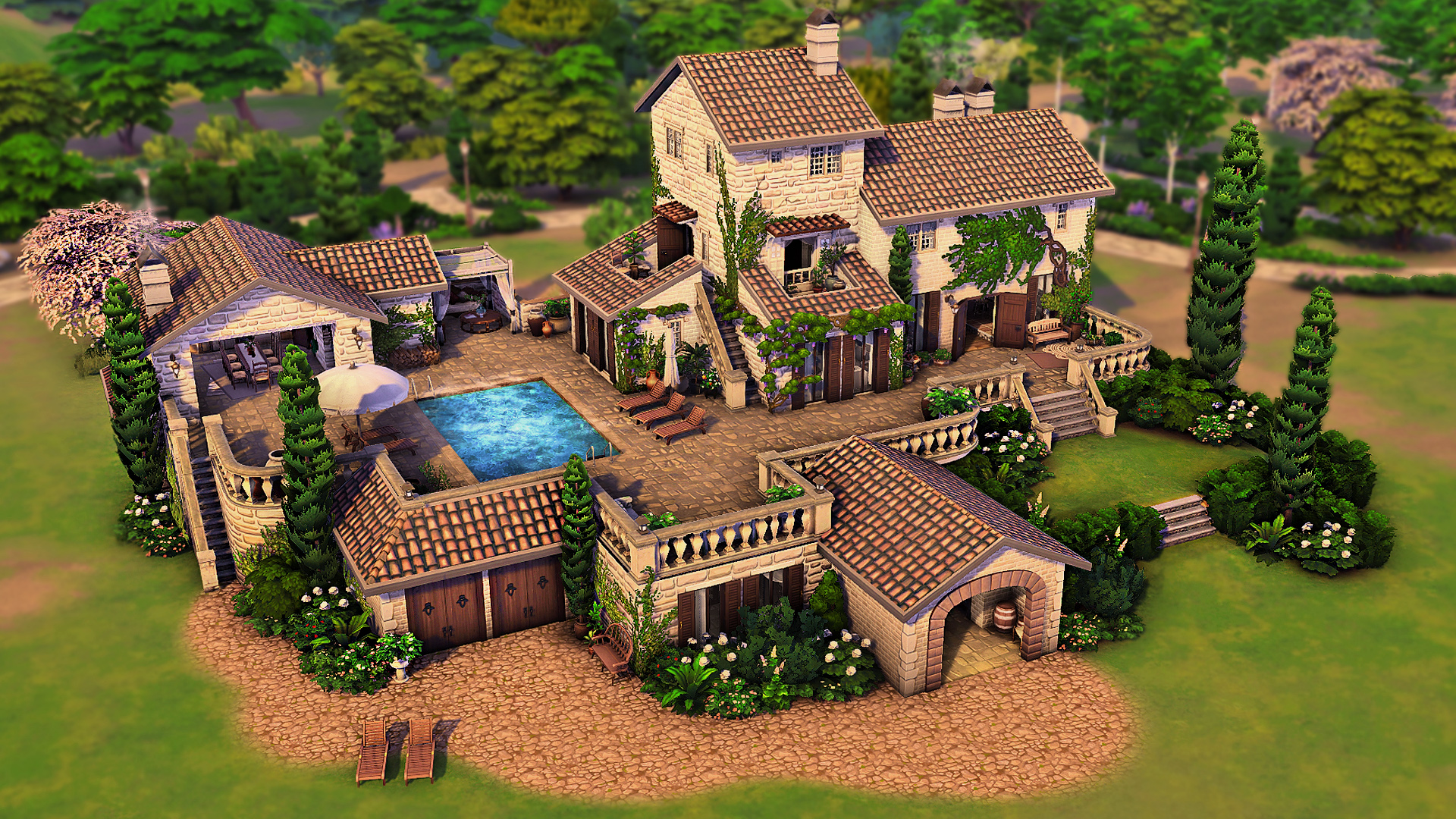 Tuscan House Sims 4 Grand Tuscan Villa | SimCity BuildIt Wiki | Fandom