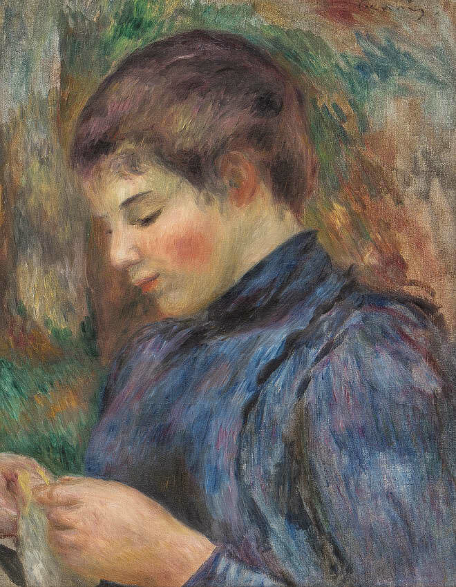 artmarket.com on Twitter: "LOT HIGHLIGHT': ‘Jeune femme cousant’ by ...