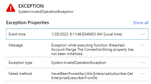 Troy Hunt on Twitter: "Had a very strange @AzureFunctions glitch last night: "The ...