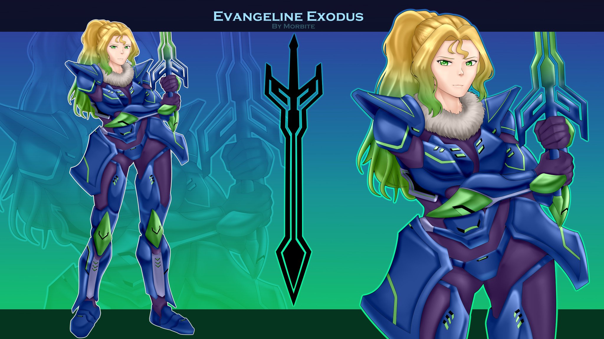 Morbite on Twitter: "Evangeline Exodus | OC Finally gave her a proper armor render ^^ Don't let ...