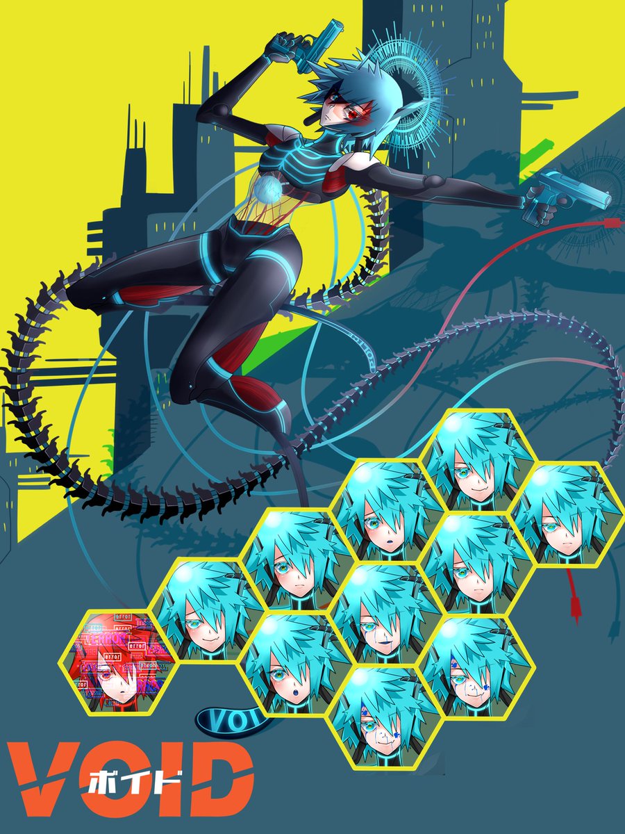 禁忌！メンダコの乱💪 on Twitter: "VOID HO4 戦闘&上着なし&描きたかったエラー差分まとめ！！ めちゃ軽ボディなので首から生えてる尻尾のようなものでバランスとりながら歩行し ...