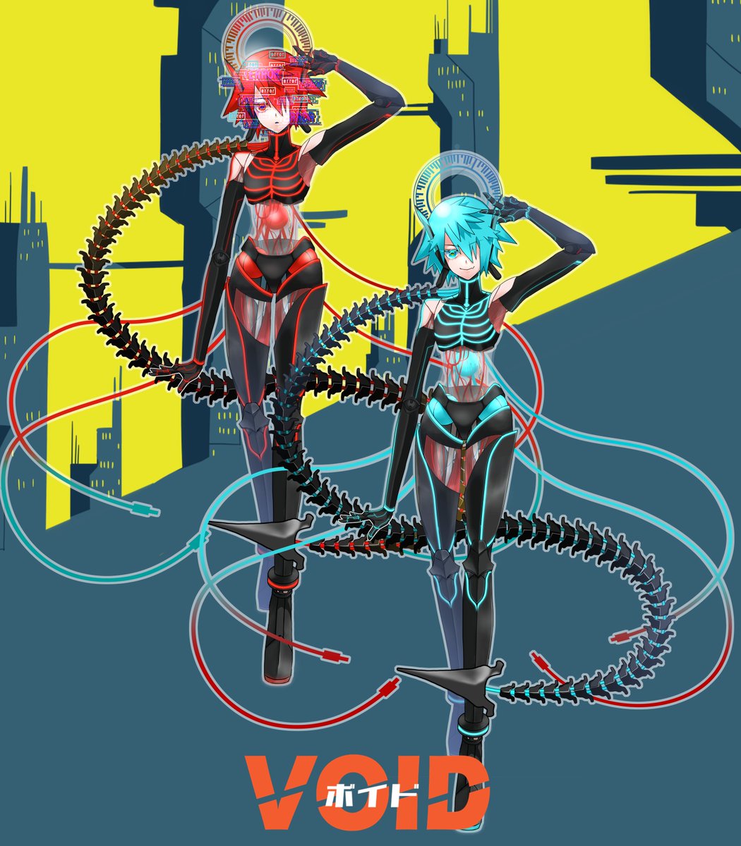 禁忌！メンダコの乱💪 on Twitter: "VOID HO4 戦闘&上着なし&描きたかったエラー差分まとめ！！ めちゃ軽ボディなので首から生えてる尻尾のようなものでバランスとりながら歩行し ...