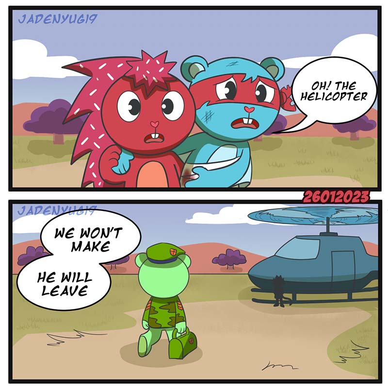 Happy Tree Friends Flippy And Flaky Comic