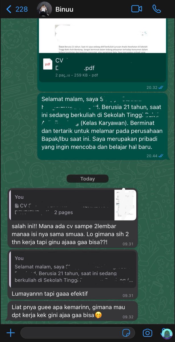 Tanyarl ㅡ Dilarang 🔞 on Twitter: "💚 lulus smk aku lngsng dapt kerja cv juga biasa aja, skarng ...