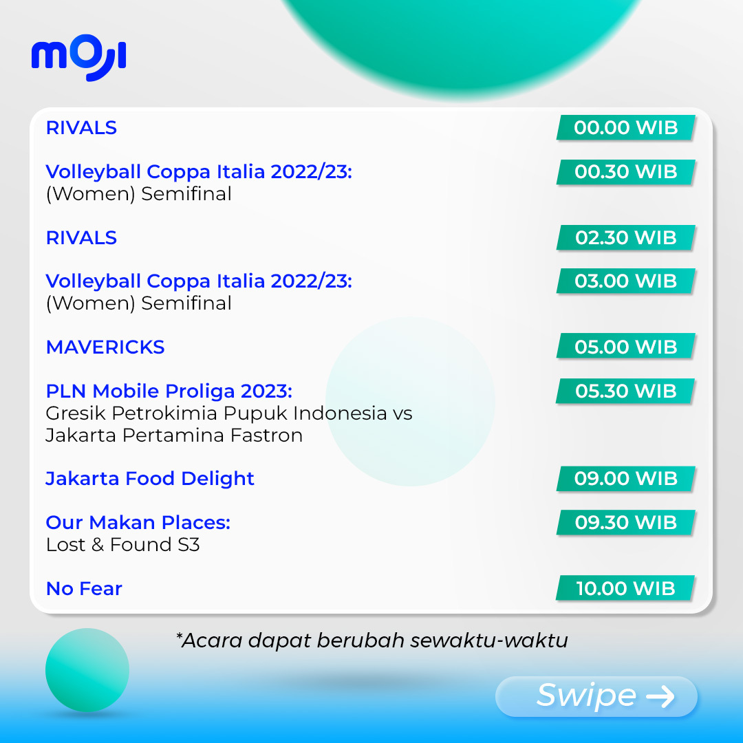 Its MOJI on Twitter: "Feel The New Excitement with Moji! Catat jadwal tayang program favorit ...