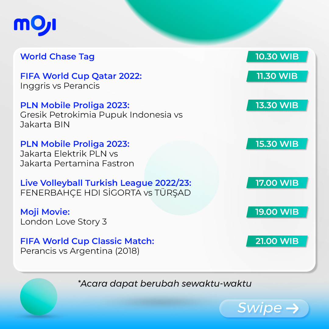 Its MOJI on Twitter: "Feel The New Excitement with Moji! Catat jadwal tayang program favorit ...