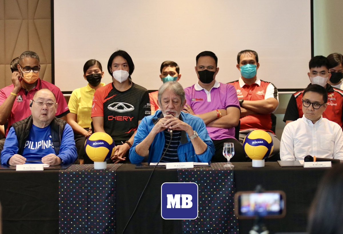 Manila Bulletin News on Twitter: "PVL president Ricky Palou, PVL tournament director Tony Boy ...