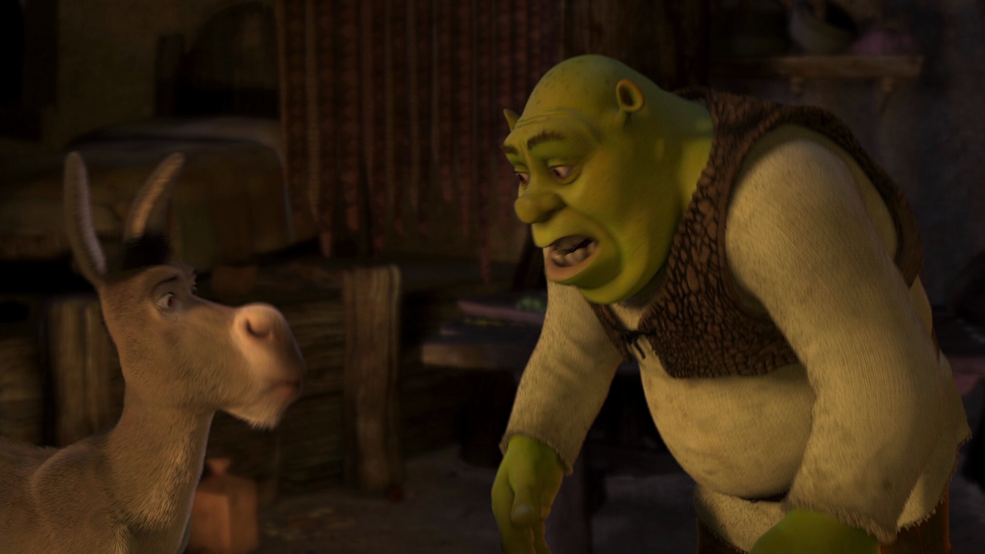 Shrek Angry At Donkey