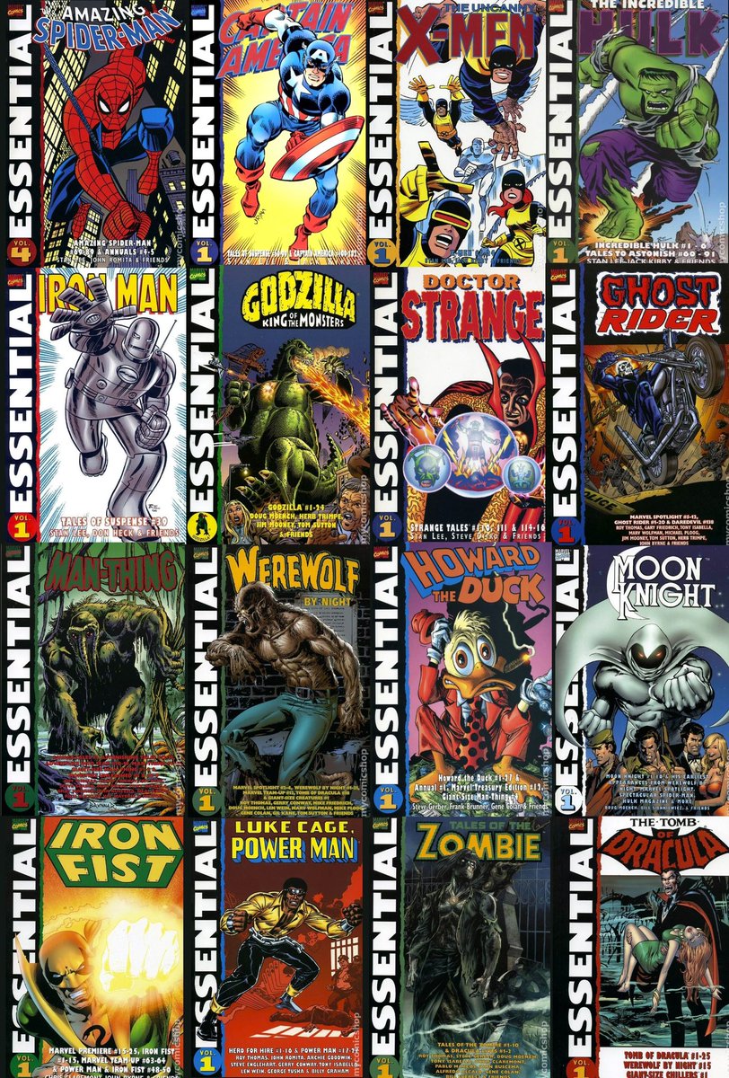 Cool Comic Art on Twitter: "The Marvel Essential TPB line was glorious and I’m ashamed to say I ...