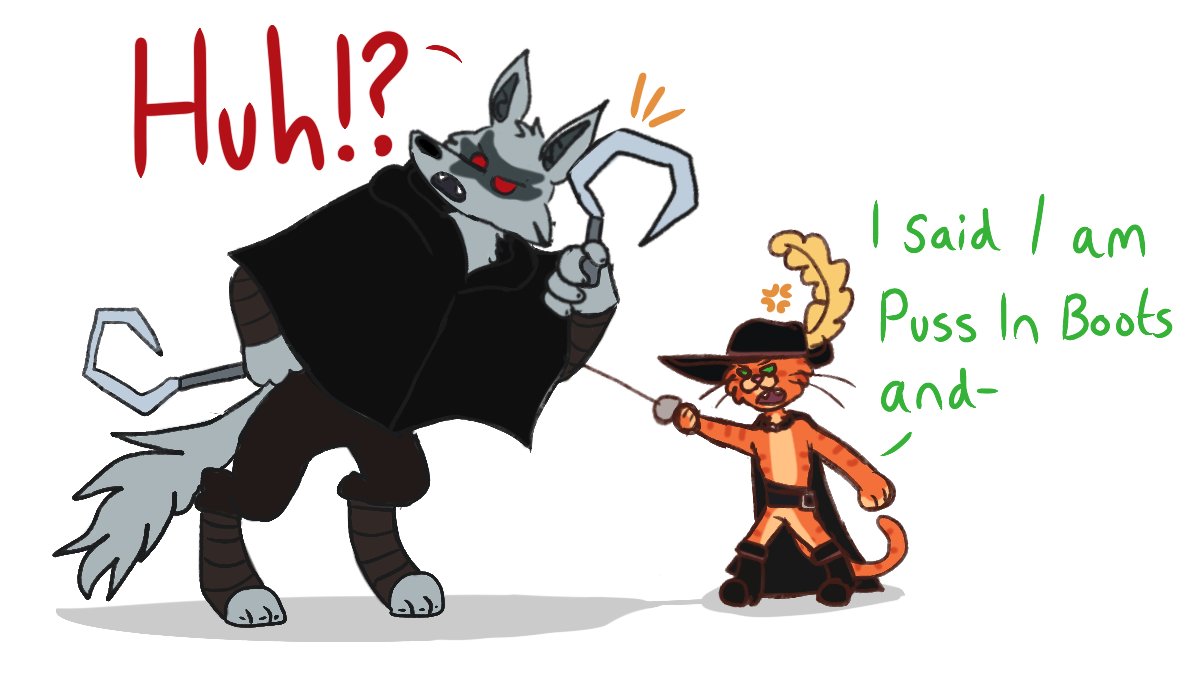 💛🏵NaeNae🏵💛 on Twitter: "When we watched the new Puss in Boots movie the part where wolf dude ...