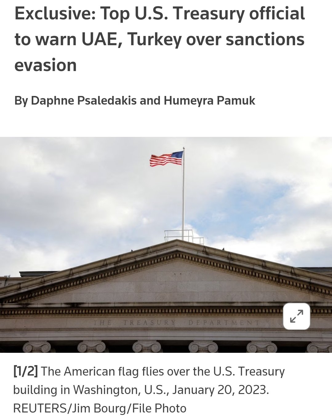 Sanctionsaml On Twitter Top Ustreasury Official To Warn Uae 🇦🇪