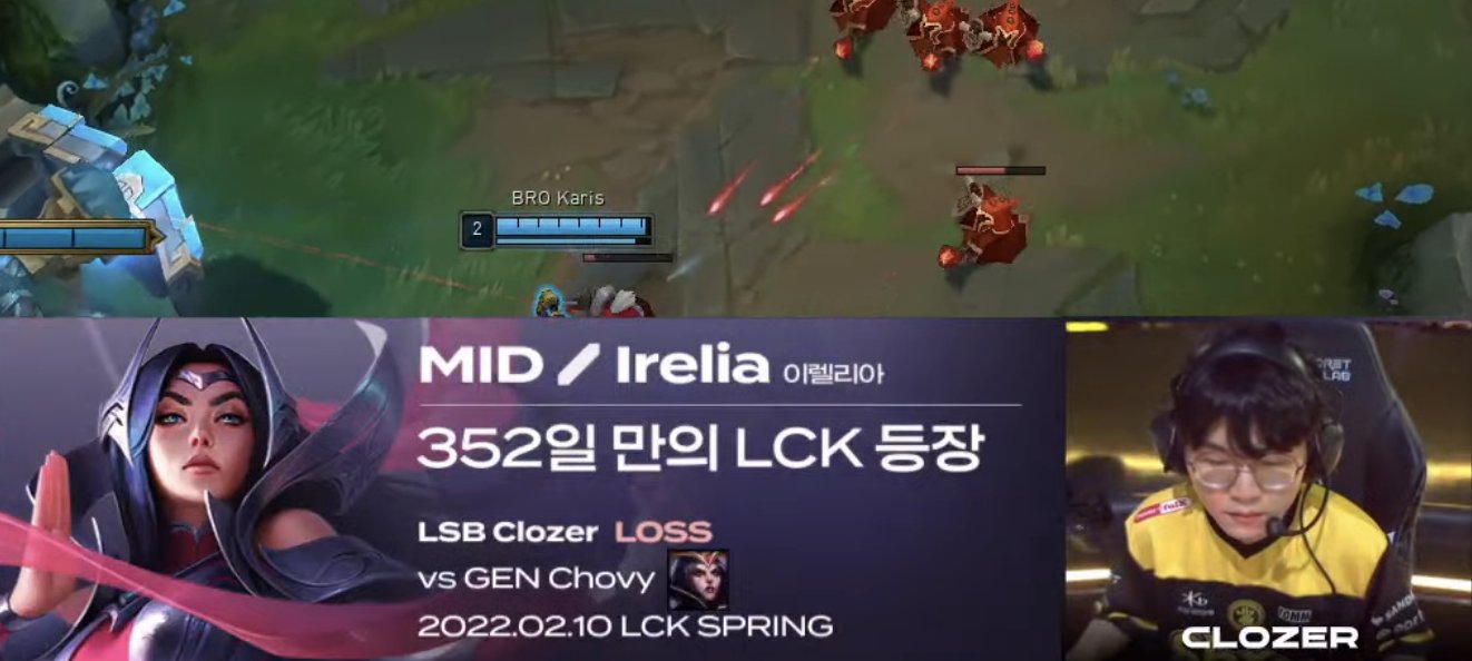 LCK on Twitter: "The #LCK's last Irelia mid was picked 352 days ago by Clozer! https://t.co ...
