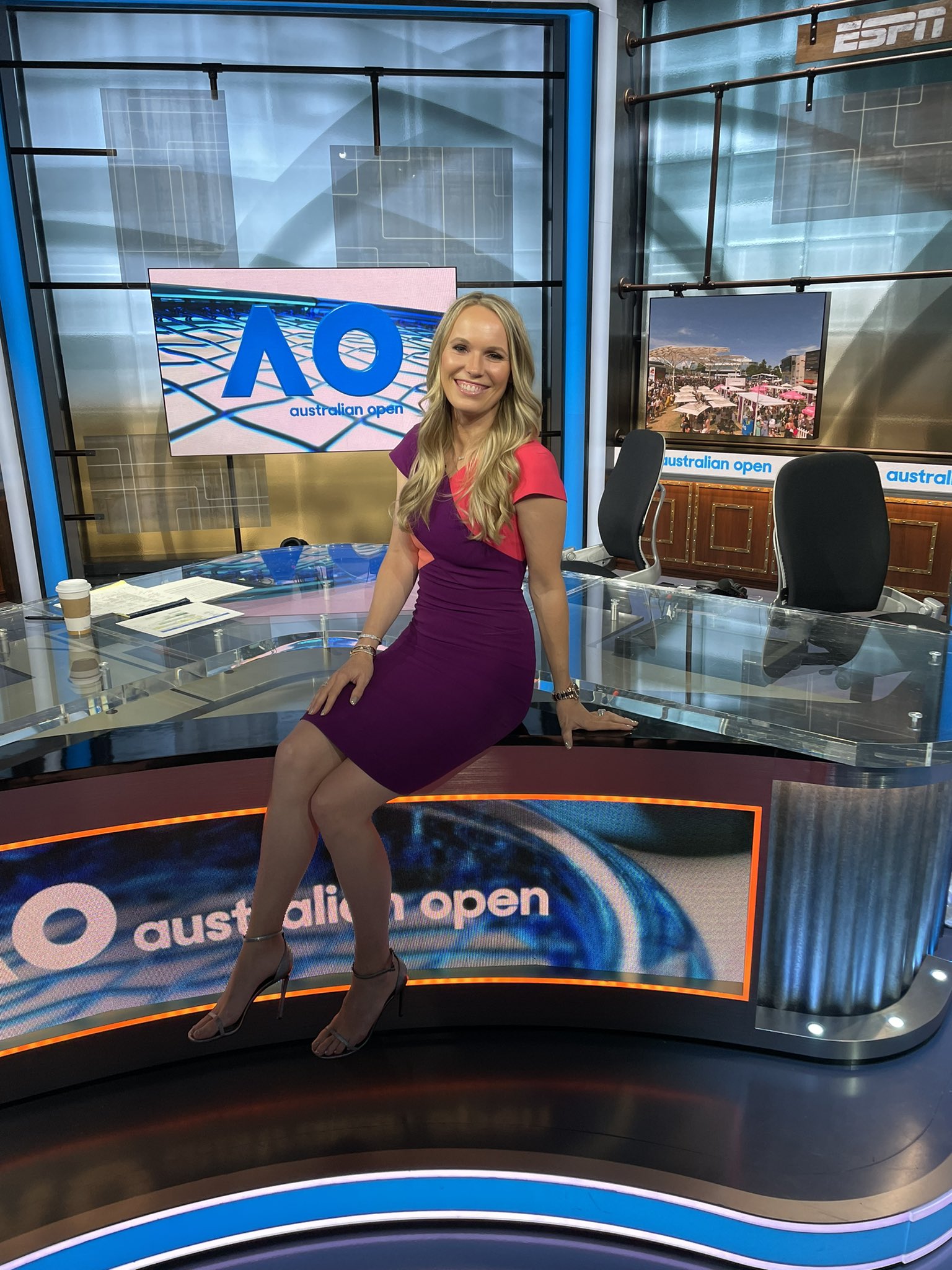 News Anchors Uncrossed Legs