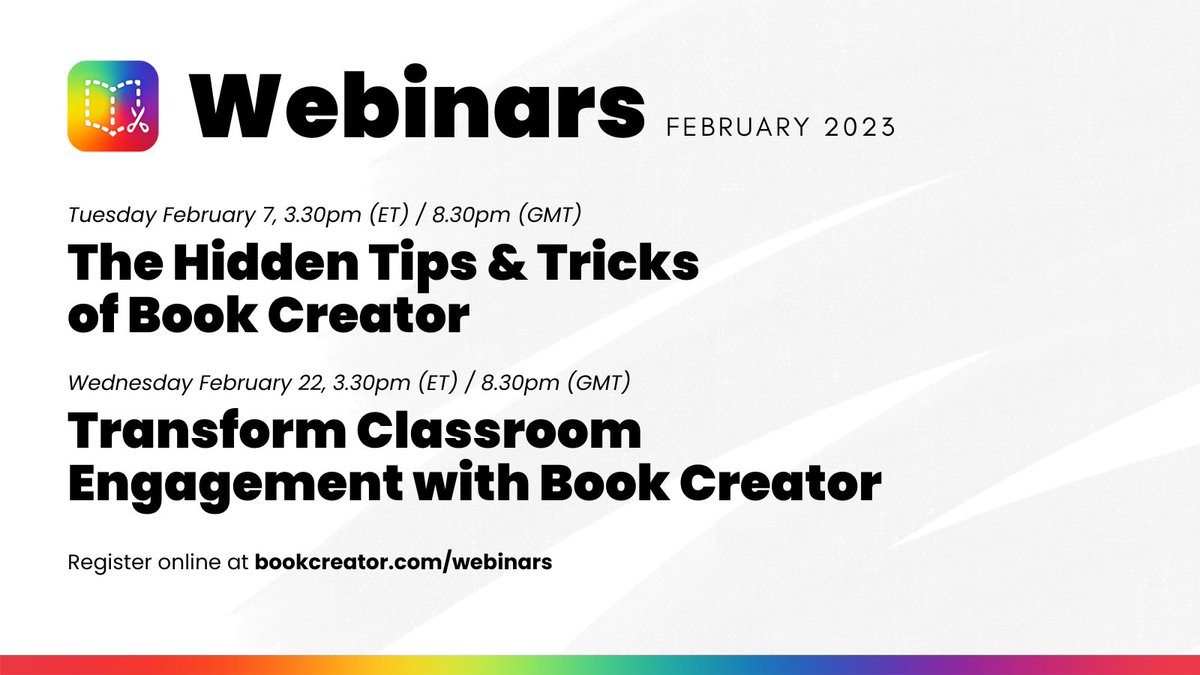 Book Creator Team 🔜 #TCEA23 on Twitter: "Next month, we've got 2 ...