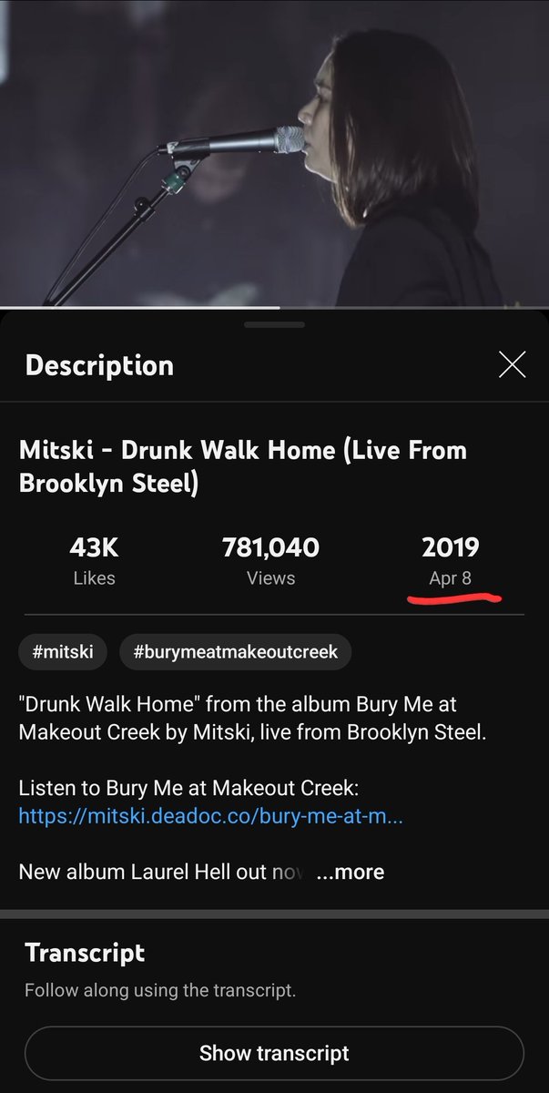 mitski's archive on Twitter: "the fact mitski tweeted this the same day the live video of drunk ...