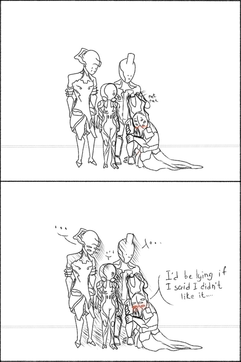 hmmm on Twitter: "so-so exorcism (redraw my old comic) #warframe #warframefanart"