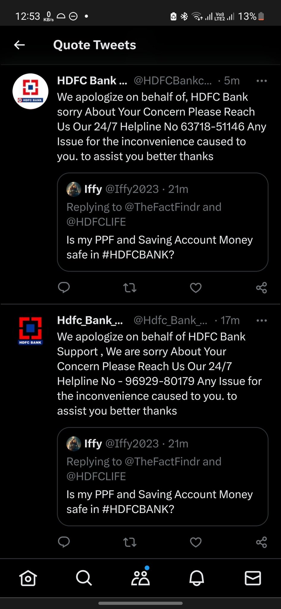 Vinay T M on Twitter: "@TheFactFindr @HDFCLIFE Hi @TheFactFindr, people are crying in your ...