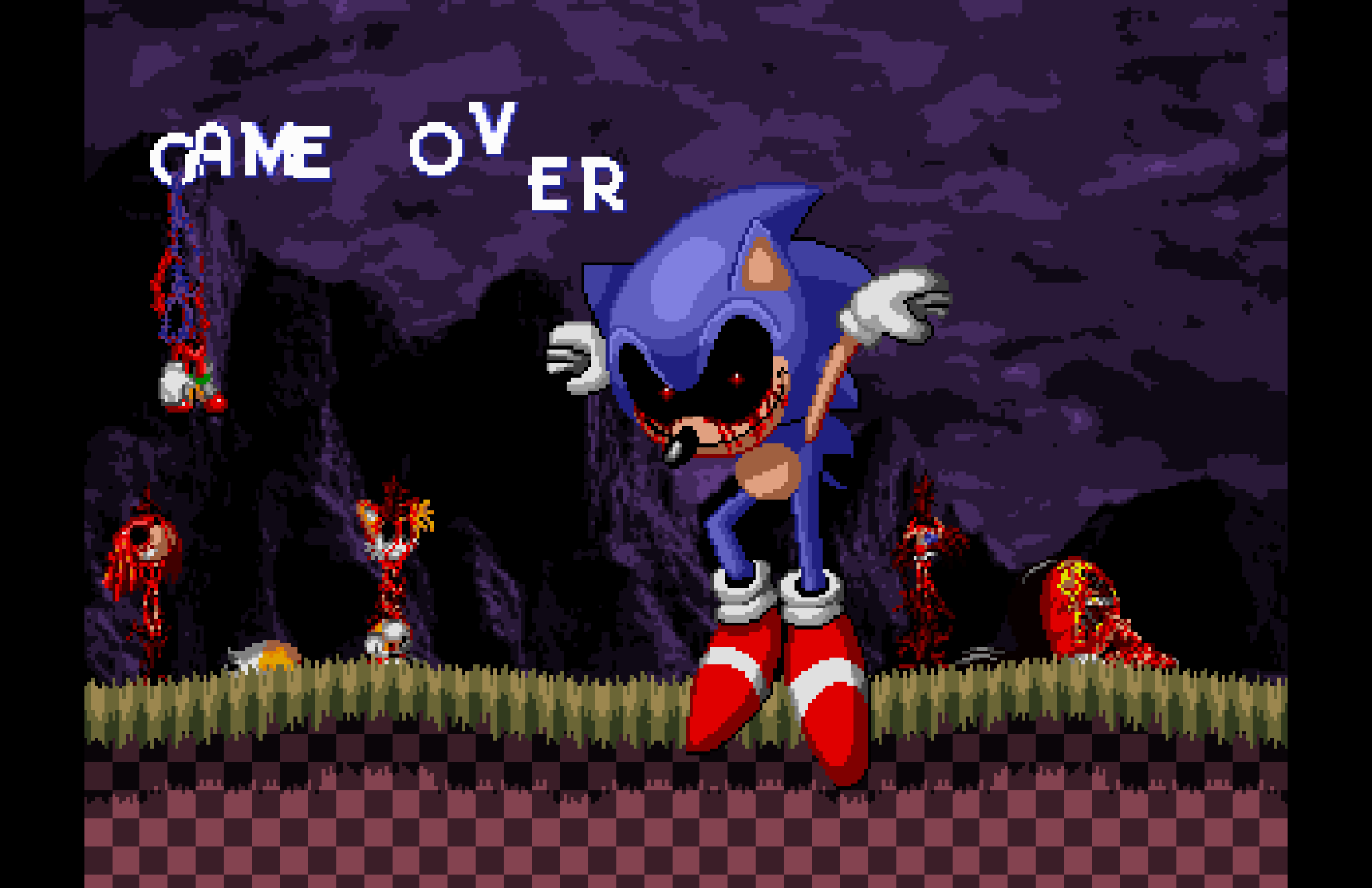 Sonic Game Over Screen