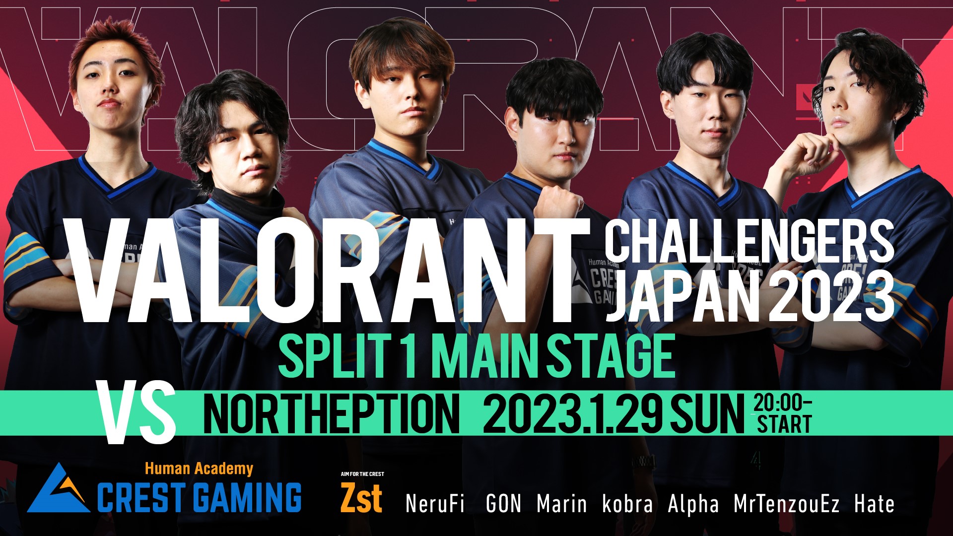 CREST GAMING on Twitter: "【#VALORANT】 VALORANT Challengers Japan 2023 Split 1 - Main Stage Day 2 ...