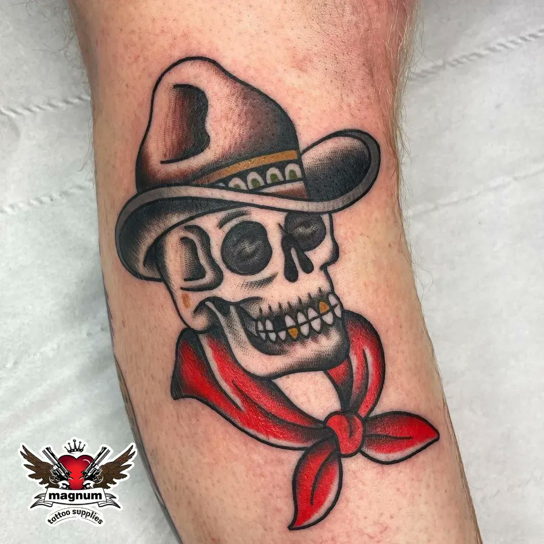 Traditional Skull Tattoo Flash