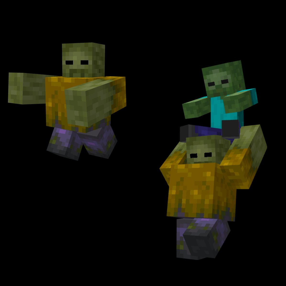 Minecraft Zombie Villager Pixel Art