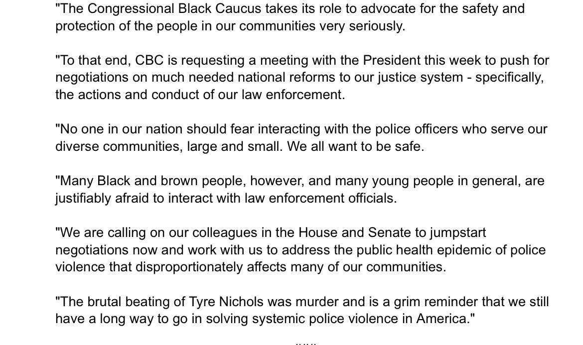 Poli Alert On Twitter The Congressional Black Caucus “is Requesting A