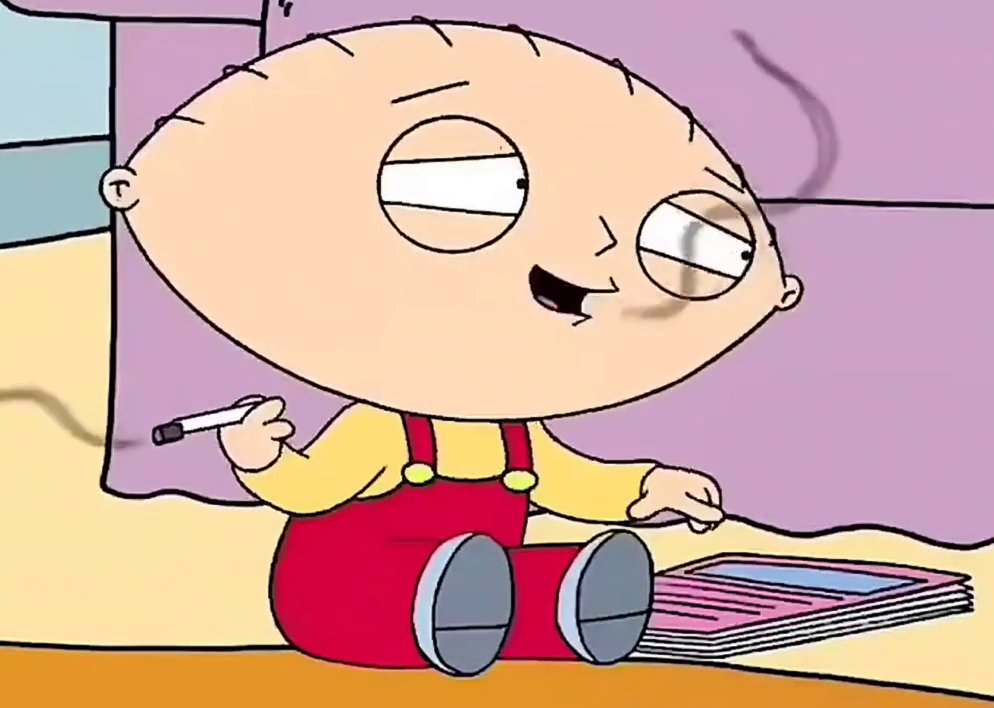 Family Guy Stewie Smoking Weed