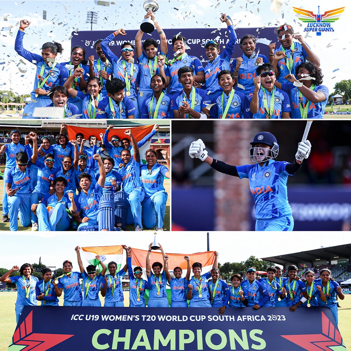 RP Sanjiv Goenka Group on Twitter: "RT @LucknowIPL: परचम लहरा दिया 🇮🇳 India are the first-ever ...