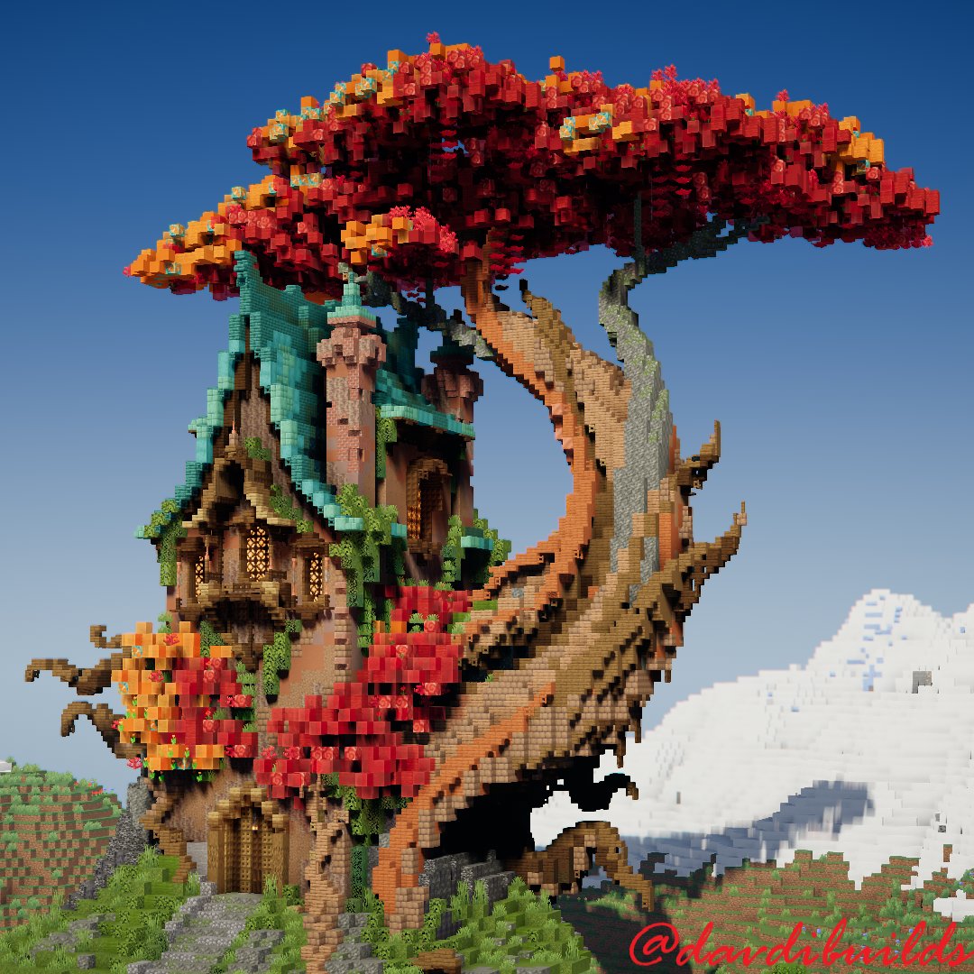 Minecraft Treehouse Schematic