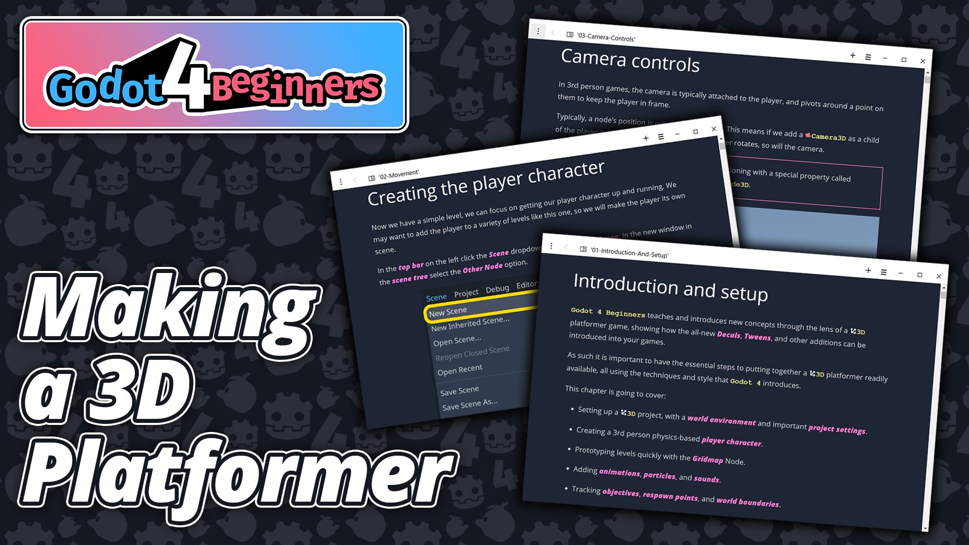 Bramwell on Twitter: "Long overdue new chapter in Godot 4 Beginners! All about making a 3D ...