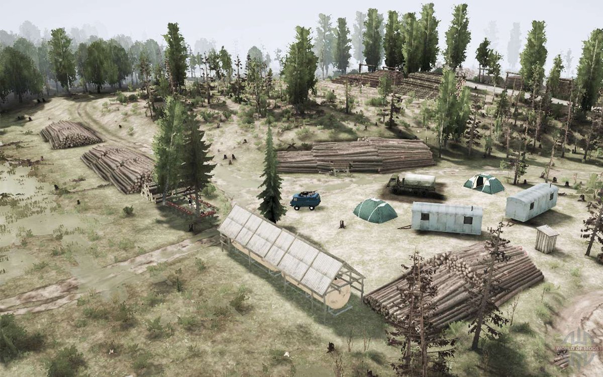 WorldOfMods.com on Twitter: "А на том берегу для Spintires MudRunner https://worldofmods.ru ...