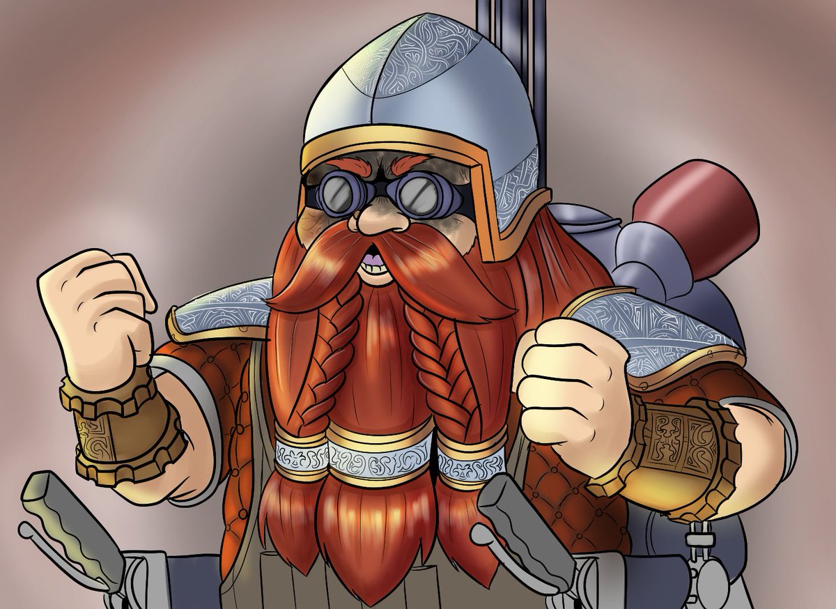 Whitepulse (🎨Commissions Open 3/5 slots closed🎨) on Twitter: "old drawing of angry dwarf with a ...